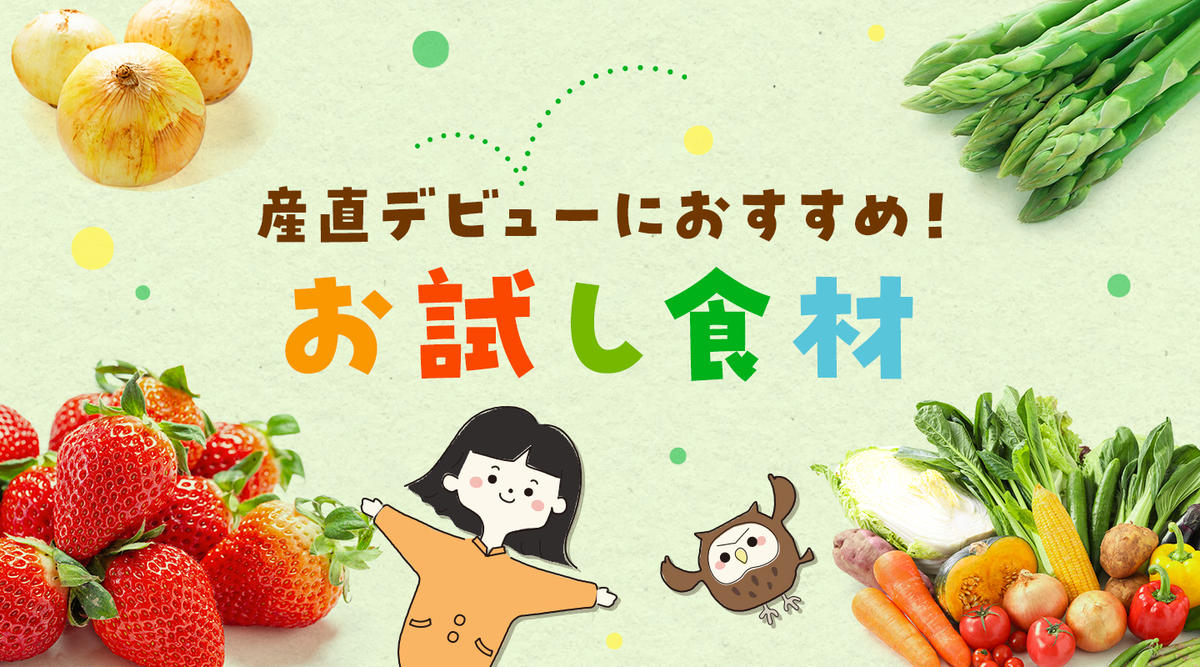 お試しに最適な食材集めました♪ | 産直アウル 農家から直接野菜などの食材を購入できる産地直送の宅配通販サイト