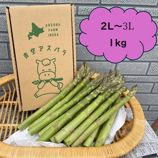 【数量限定】2025年北海道産！ここでしか出会えない青空ファーム池田の青空アスパラ(2L-3L/1kg) | 野菜/アスパラガス 産直アウル 農家から直接野菜などの食材を購入できる産地直送の ...